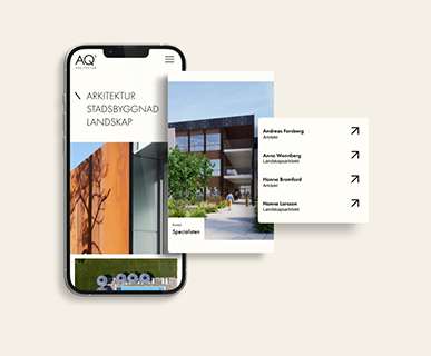 Lansering av ny hemsida för AQ3 Arkitektur